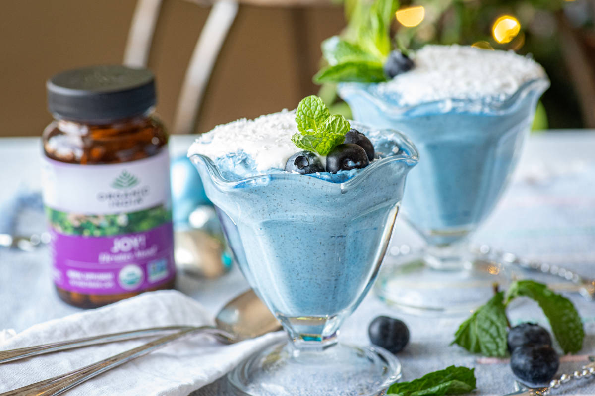 Blue Majik Mousse (Spirulina Dessert) | Organic India
